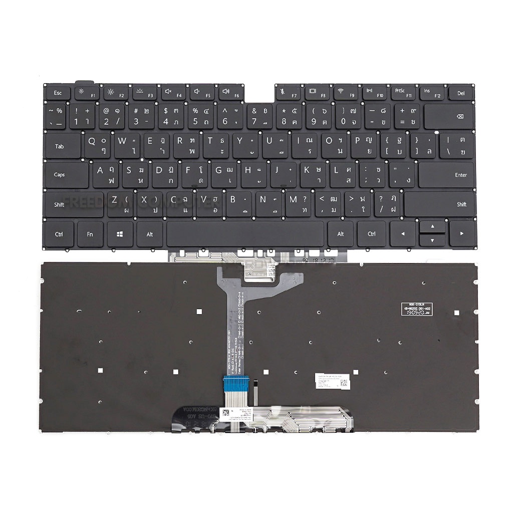 KEYBOARD คีย์บอร์ดโน๊ตบุ๊ค KEYBOARD HUAWEI MATEBOOK D15 BOH-WAQ9R ไทย ...