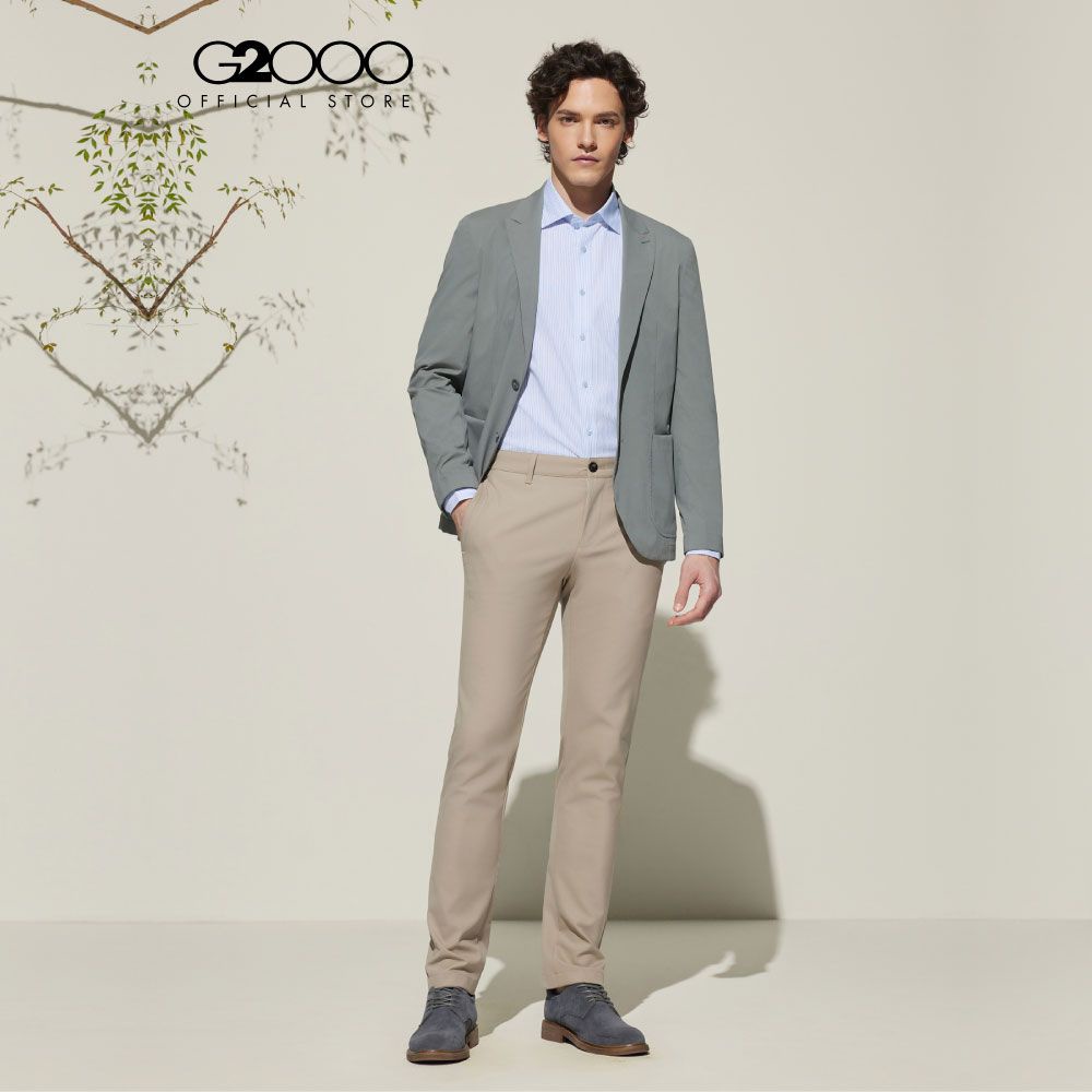 G2000 เสื้อเบลเซอร์สำหรับผู้ชาย Relaxed Fit รุ่น 5111291442 GREY | Shopee Thailand
