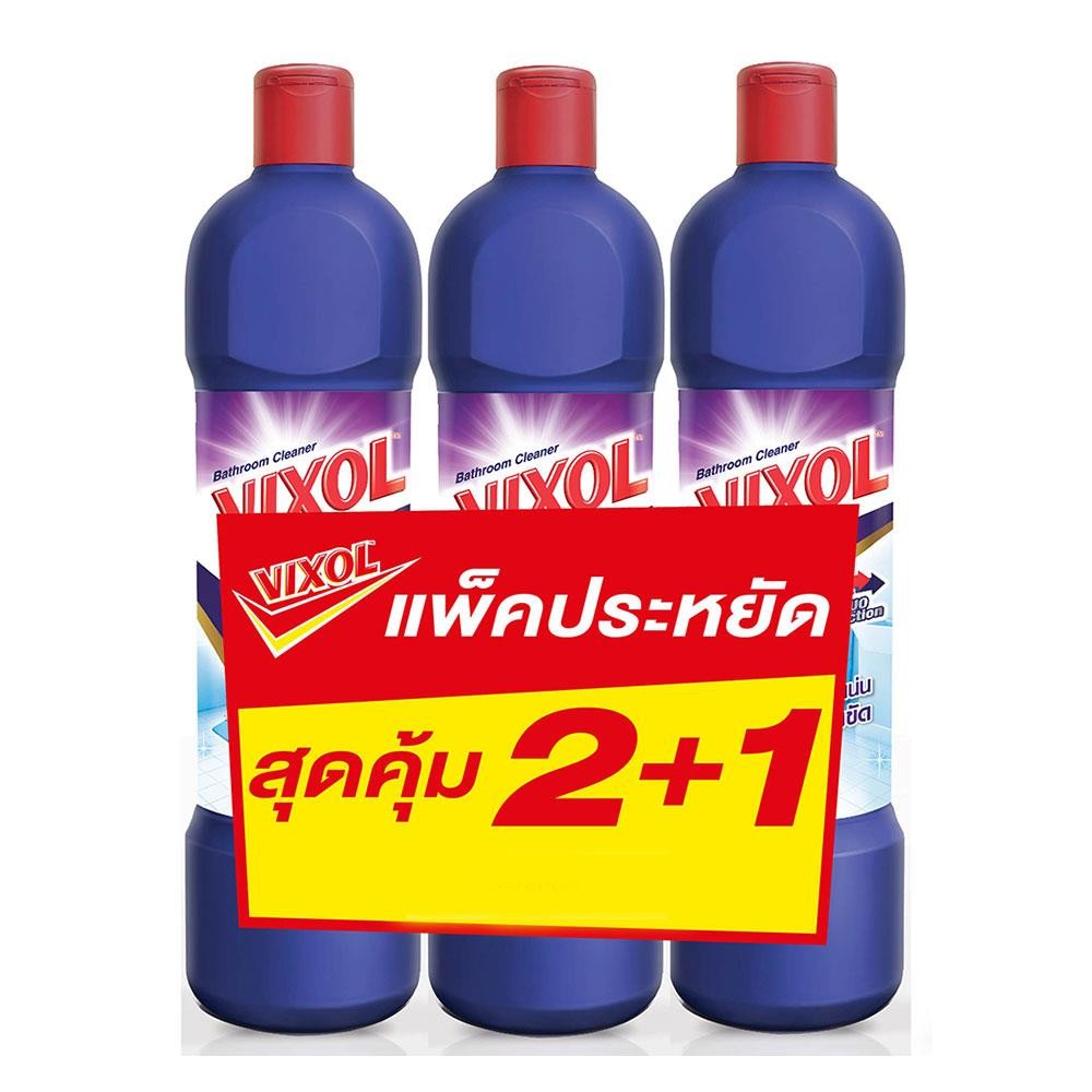 VIXOL น้ำยาทำความสะอาดห้องน้ำ 900ml แพ็ค3 ม่วง | Shopee Thailand