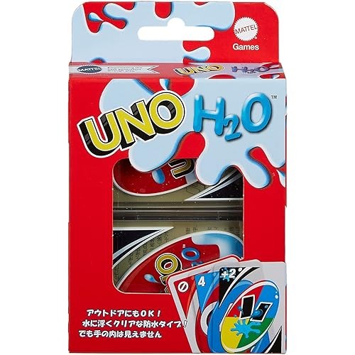 Mattel Game UNO H2O Waterproof card outdoor 2-10 players from 7 years ...