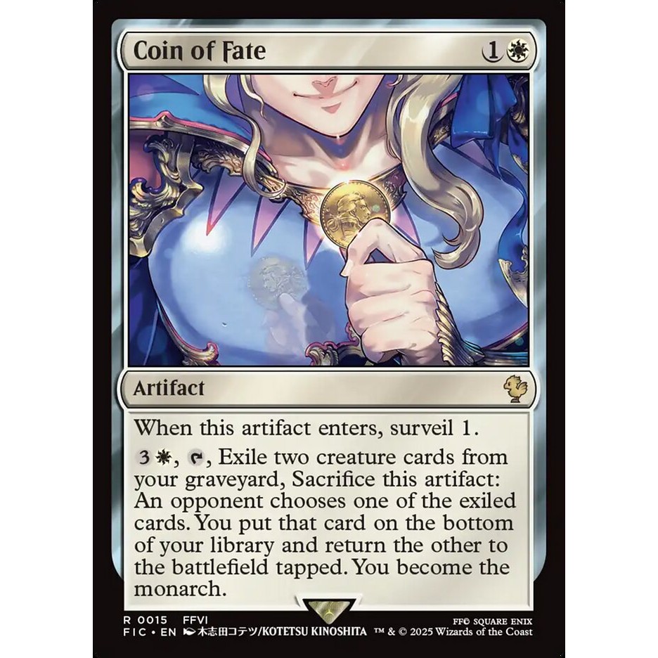 Coin of Fate [Surge Foil] FIC Final Fantasy Commander การ์ด Magic the ...