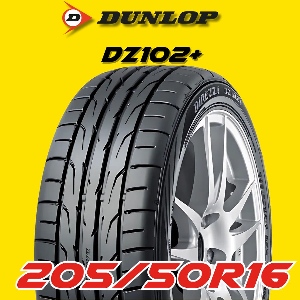 ยางรถยนต์ 205/50R16 DUNLOP รุ่น DZ102+ ปี 2025 (1 เส้น) ส่งฟรี 🔥 ...