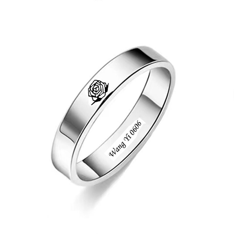 พร้อมส่ง สร้อยคอ แหวน ลายภาพวาดกวี Yi Merchandise Ring SNH48 Wang Yi ...