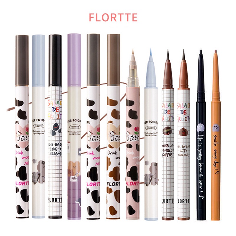 Flortte Floral Lolia Good Fine Eyeliner Lying Silkworm ปากกาสีอายไลเนอร์แปลก Melia Series เจลอาย ...