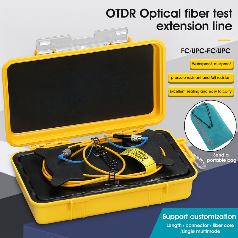 Testing extended optical fiber jumper test box single mode OTDR FC ...
