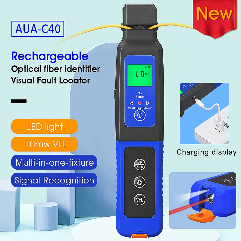 Comptyco AUA-C40 เครื่องทดสอบสัญญาณไฟเบอร์ออปติคอล 800-1700nm พร้อมตัว ...