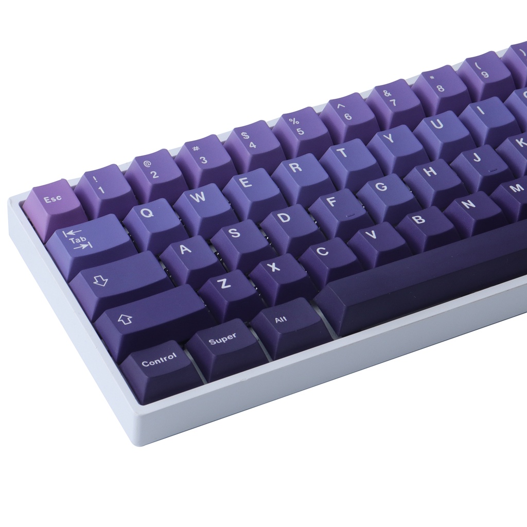 GMK Purple Blue Gradient Keycap, 126 Keys PBT Keycaps Cherry Profile ...