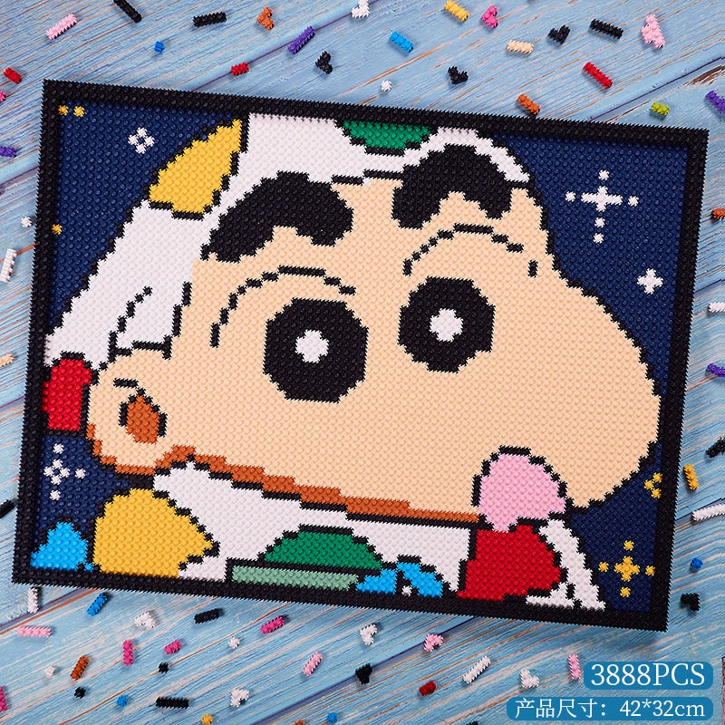 ใช้งานร่วมกับ Lego Building Block ภาพวาดของขวัญวันเกิด Ji Building ...