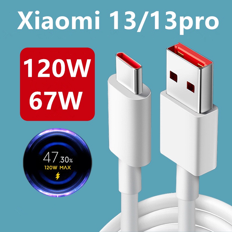 เหมาะสำหรับ Xiaomi 120W สายชาร์จ Xiaomi 13 Pro Data Cable Redmi Note ...