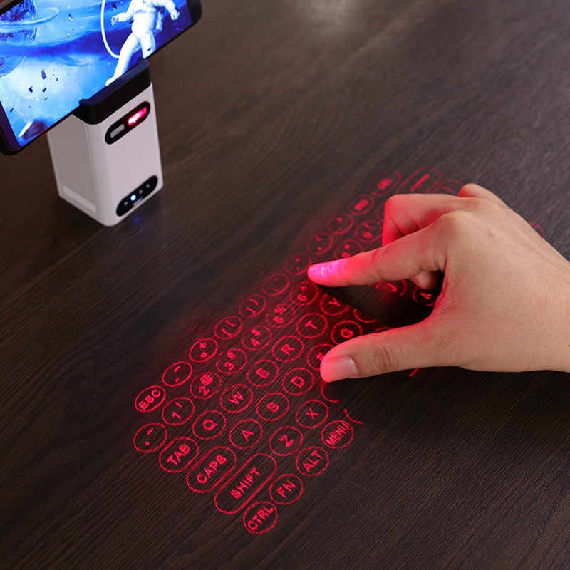 แป้นพิมพ์เลเซอร์เสมือนจริง PROJECTION Laser Projector Keyboard | Shopee ...