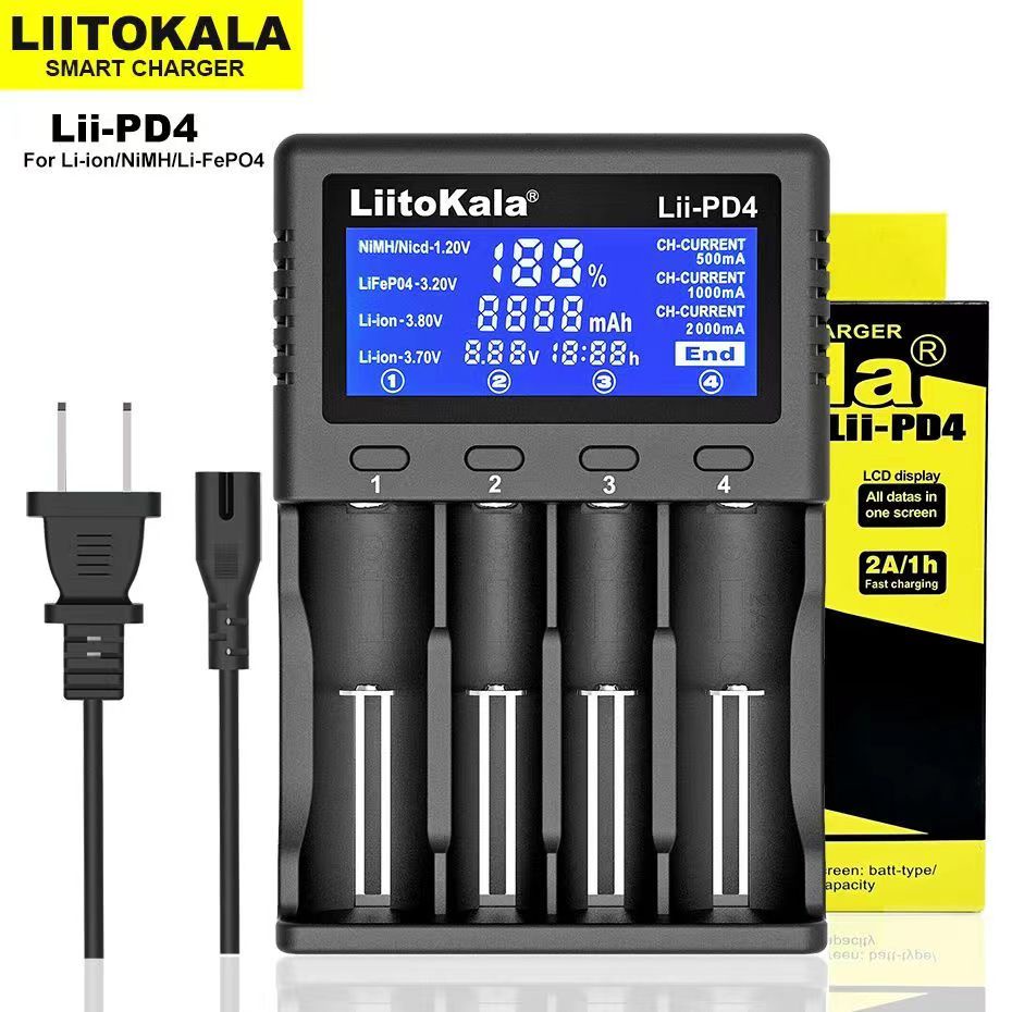Liitokala Lii-PD4 Lii-PD2 Lii-402 Lii202 LiiM4S 18650 ที่ชาร์จแบตเตอรี่ AAA สําหรับ 26650 18650 ...