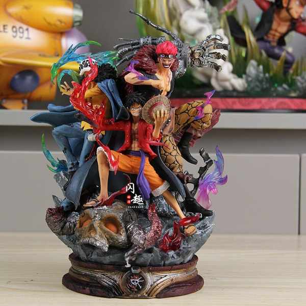 ตุ๊กตาฟิกเกอร์ One Piece Captains Onishima Throne Luffy Rocky De Five ...
