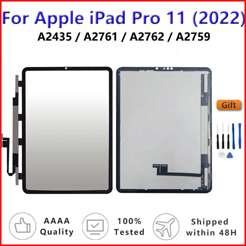 แผงหน้าจอสัมผัสดิจิทัล LCD แบบเปลี่ยน สําหรับ Apple iPad Pro 11 (2022) A2435 A2761 A2762 A2759 ...