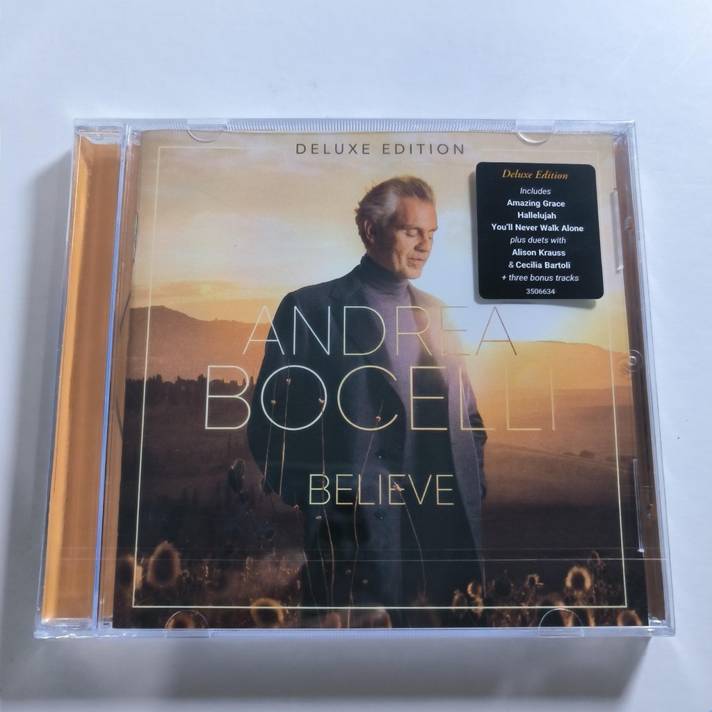 อัลบั้มซีดี Andrea Bocelli Believe 2020 M03 C15 | Shopee Thailand