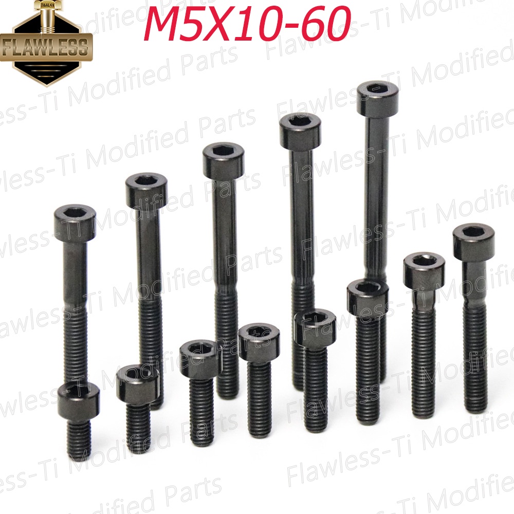 Flawless-ti Gr5 สลักเกลียวถังน้ํามัน เซนเซอร์ ABS ไทเทเนียม M5×10-60 ...