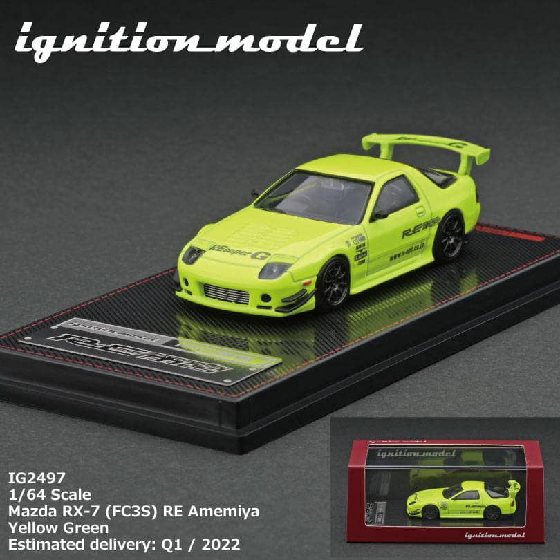 1:64 IGNITION MODEL - Mazda RX-7 (FC3S) RE Amemiya Yellow Green | Shopee Thailand