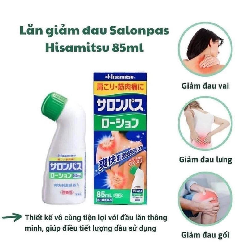 Hisamitsu Salonpas Japanese pain relief Roll-on 85ml - นวดบรรเทาอาการ ...