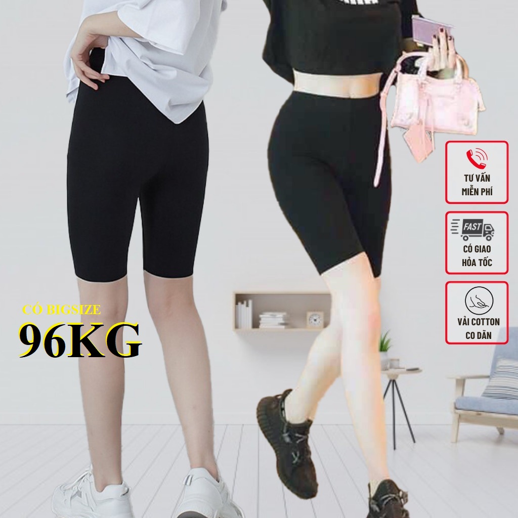 Biker short Thigh Leggings ไซส์ใหญ่ 96KG ผ้ายางยืดหนา สวยเทียบท้องตลาด ออกแบบกระเป๋าหน้า 2 ใบ ...