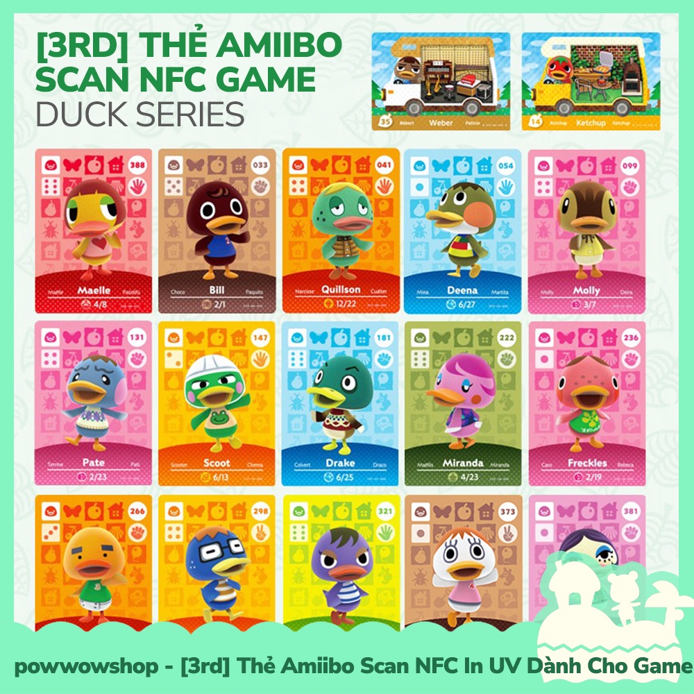 [ คลังสินค ้ าพร ้ อม VN - Express ] การ ์ ด Amiibo Scan NFC Duck ...