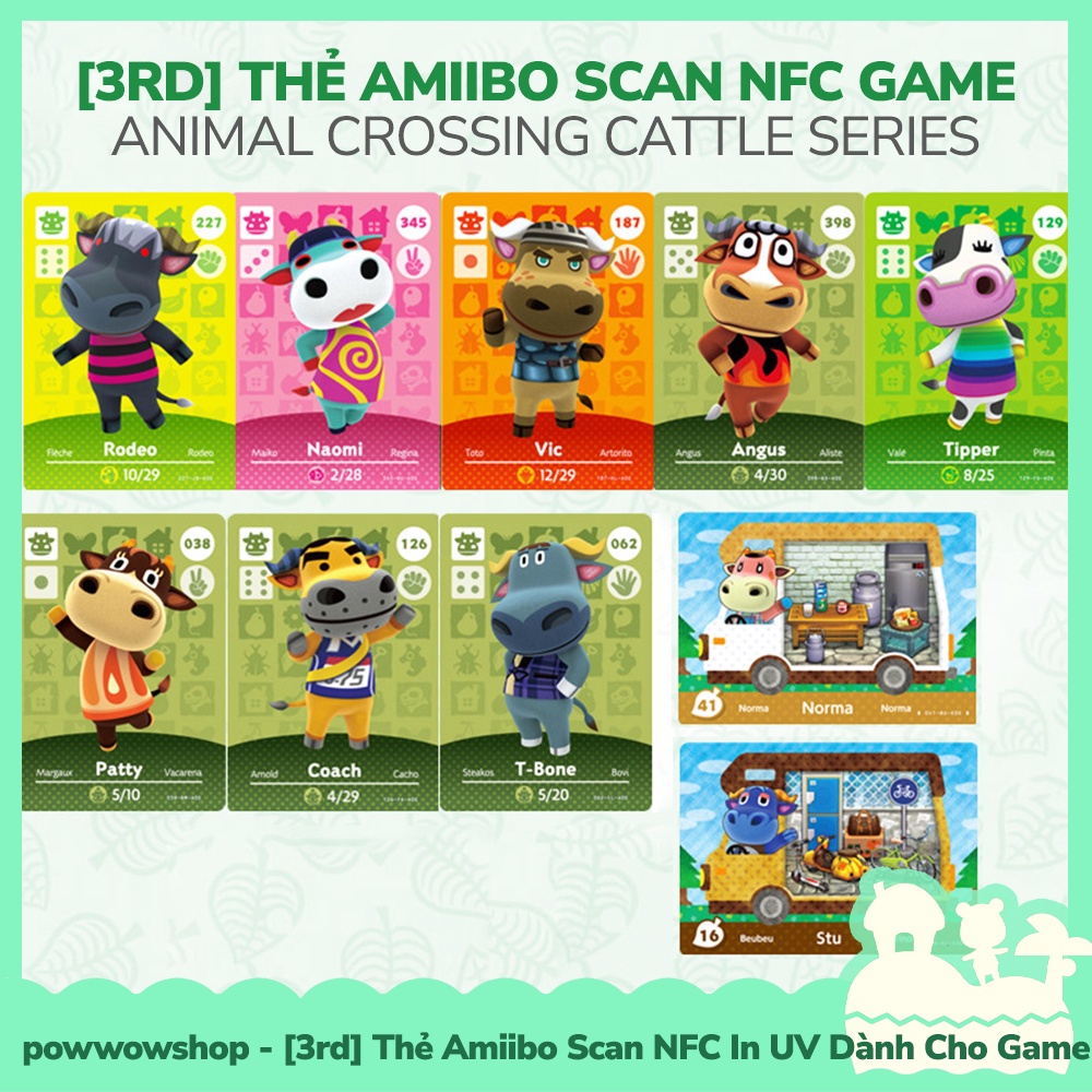 [ คลังสินค ้ าพร ้ อม VN - Express ] การ ์ ด Amiibo Scan NFC Cow & Bull ...