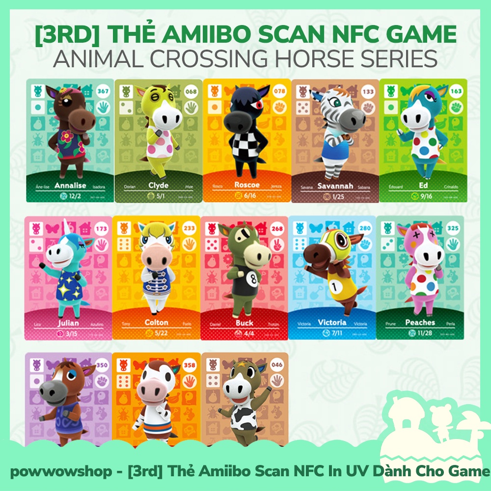 [ คลังสินค ้ าพร ้ อม VN - Express ] การ ์ ด Amiibo Scan NFC Horse ...