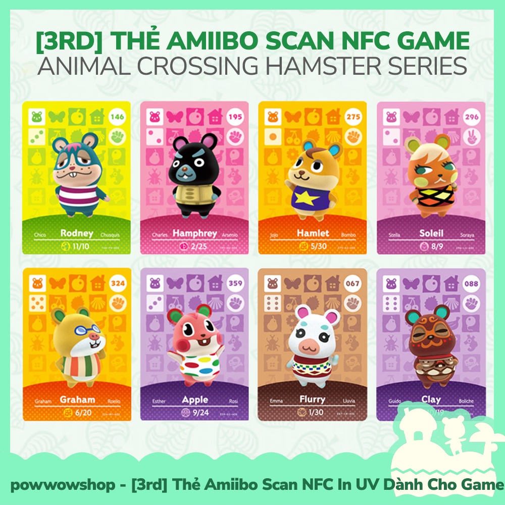 [ คลังสินค ้ าพร ้ อม VN - Express ] 3rd Amiibo Scan NFC Hamster Series ...