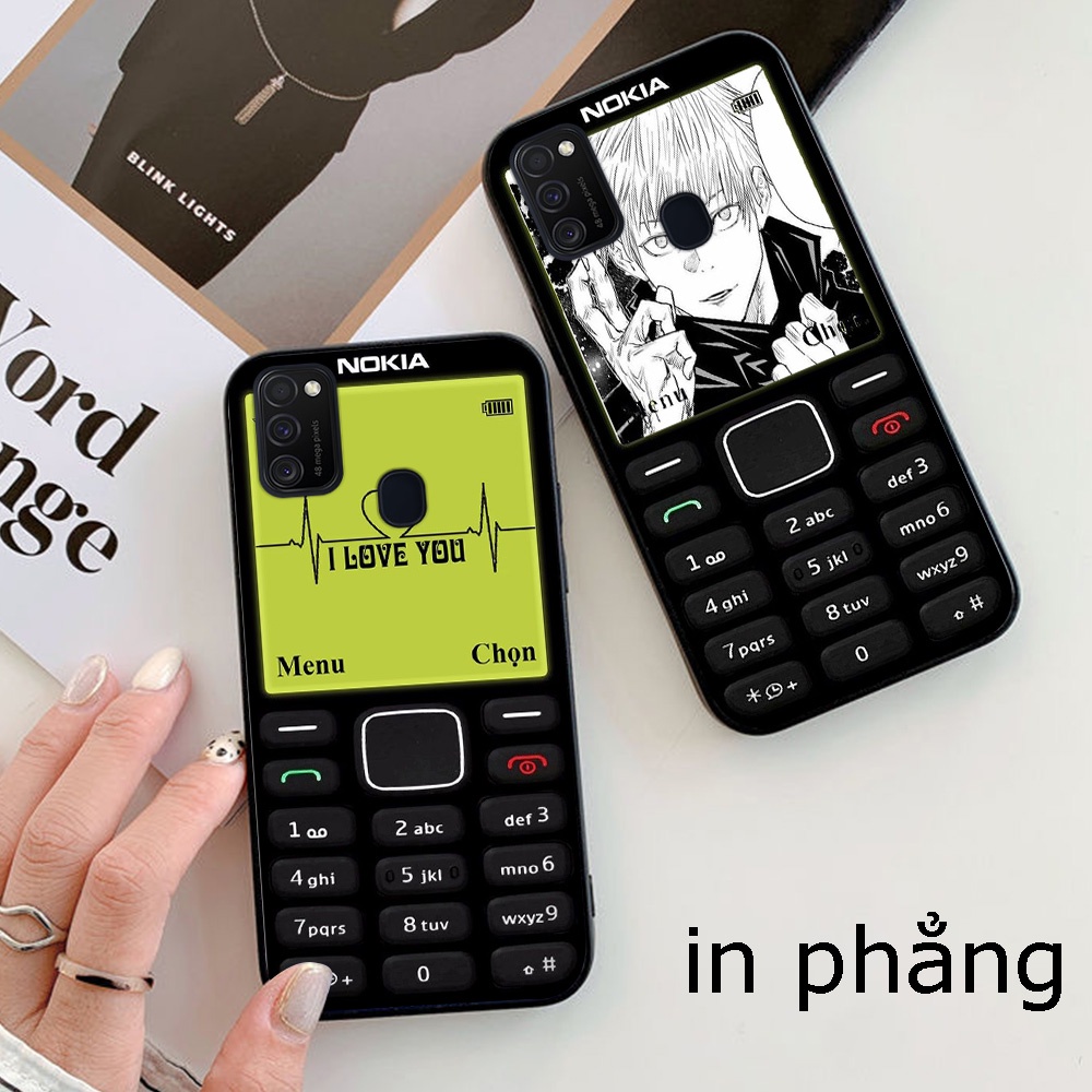 เคส Samsung m21 / ss m30s / ss m31 พร ้ อมรูปภาพโทรศัพท ์ nokia สีดํา ...