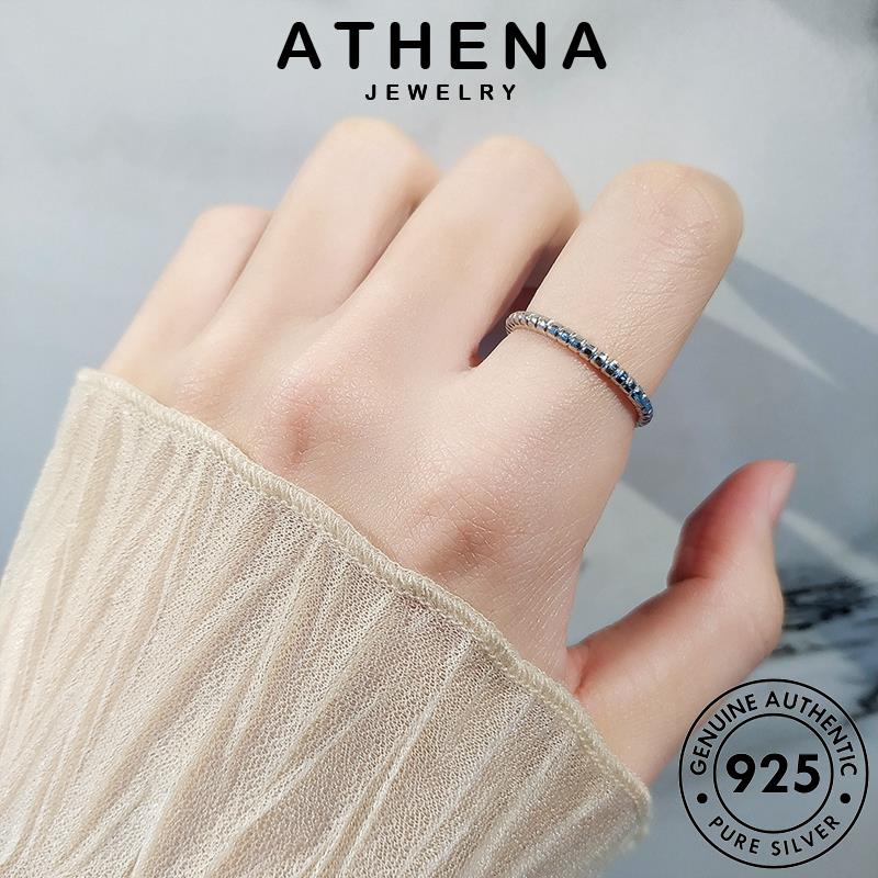 Athena JEWELRY แหวนเงิน 925 แบบบิดเกลียว ของแท้ แฟชั่นสําหรับผู้หญิง R1001 | Shopee Thailand