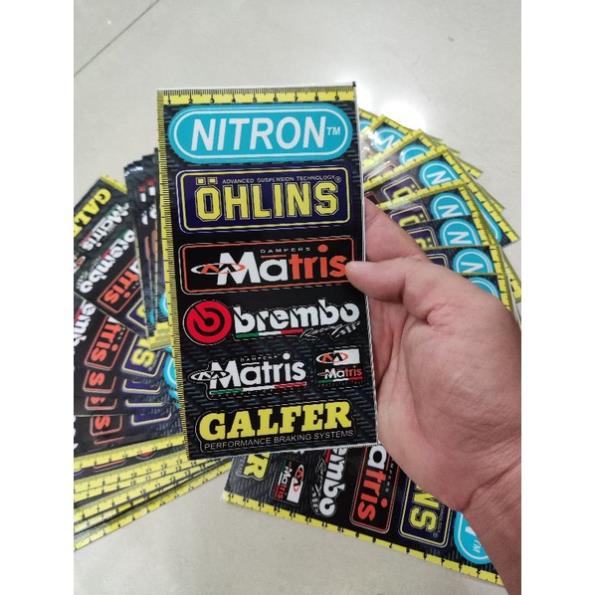 คุณภาพสูง Ohlins Nitron Decal แสตมป์โลโก้แบรนด์ดังจํานวนมาก | Shopee ...