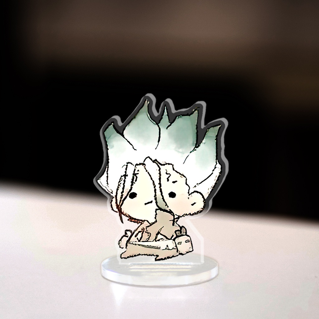 มินิโมเดล Dr.stone Senku Yuzuriha Ogawa Hyoga Chibi อะนิเมะมังงะ Dr ...
