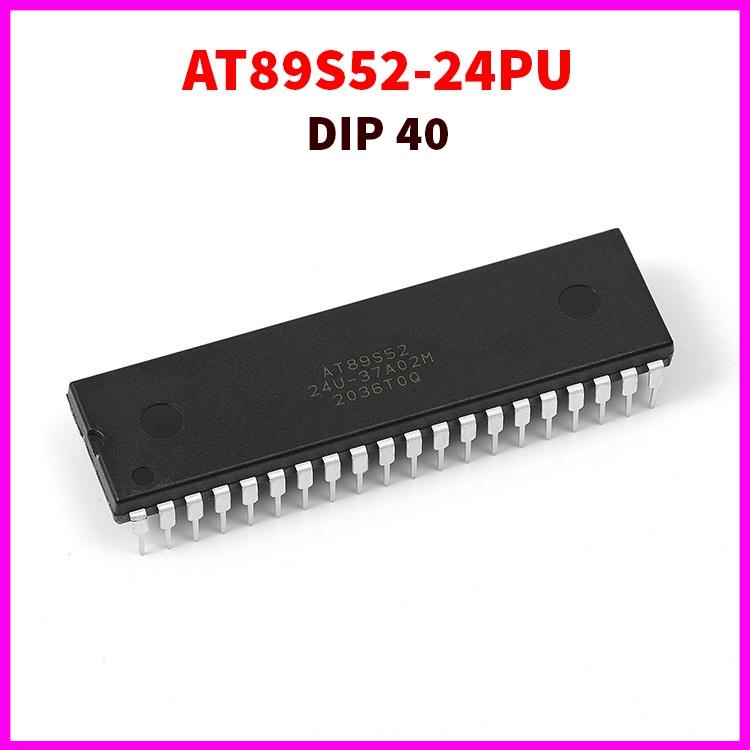 ชิปไมโครคอนโทรลเลอร ์ AT89S52-24PU DIP40 ปลั ๊ กพิน - 89S52 ( ครอบครัวเดียวกัน 8051 ) | Shopee ...