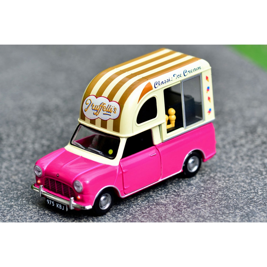 โมเดลรถบรรทุกไอศกรีม Morris Mini Van Burgundy 1: 50 อัลลอยด์ ขนาดเล็ก 01 | Shopee Thailand