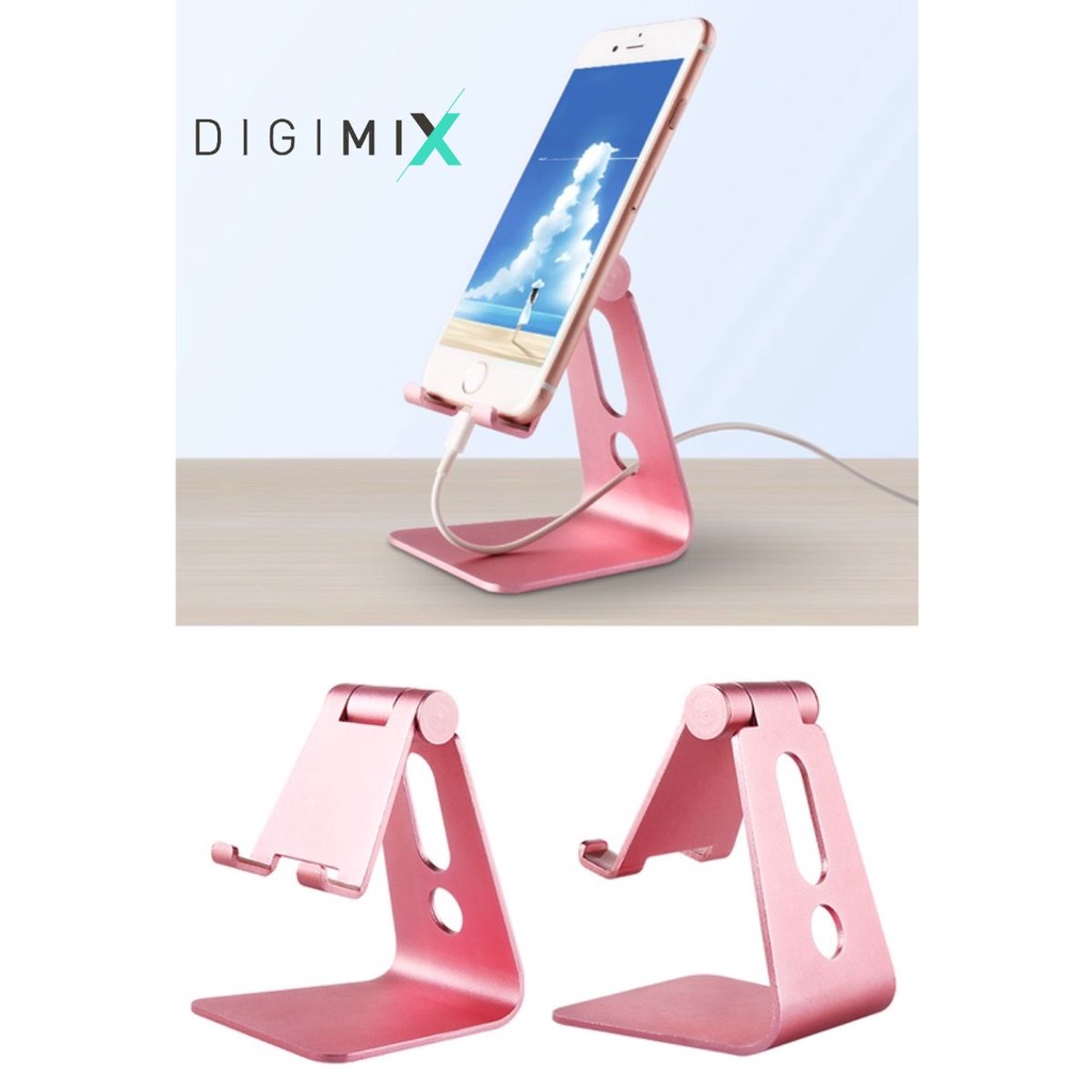 ดิจิมิกซ์ | ที่วางโทรศัพท์และแท็บเล็ตโลหะเสาหิน Handy Desktop หมุนได้ ...