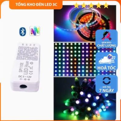 ตัวควบคุม LED SP110E สําหรับ LED WS2811, การเชื่อมต่อบลูทูธ WS2812B พร้อมแอพ - TKHO LED 3C ...
