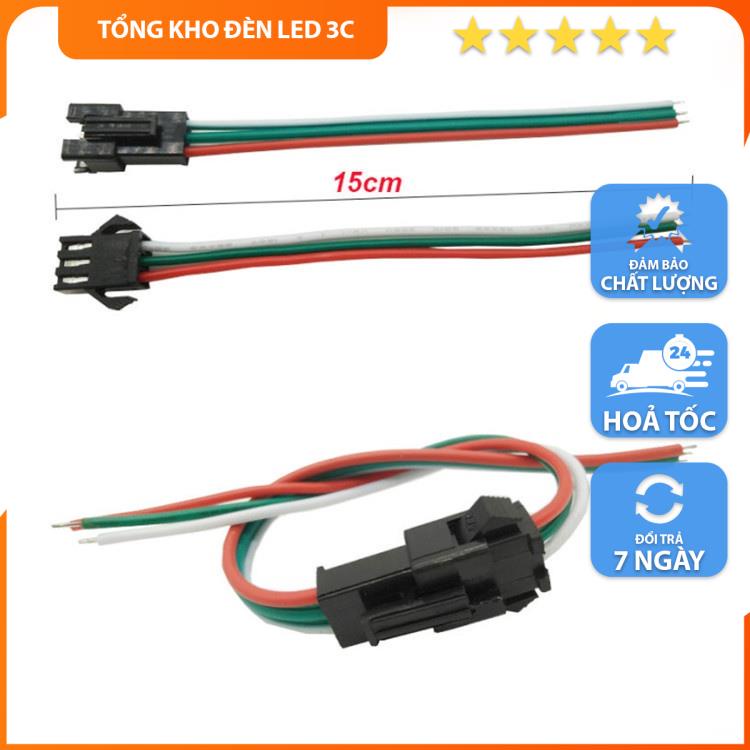 ปลั๊ก ขั้วต่อ JST SM 3 Pin 15cm Female Wire - T.KHO LED 3C | Shopee ...