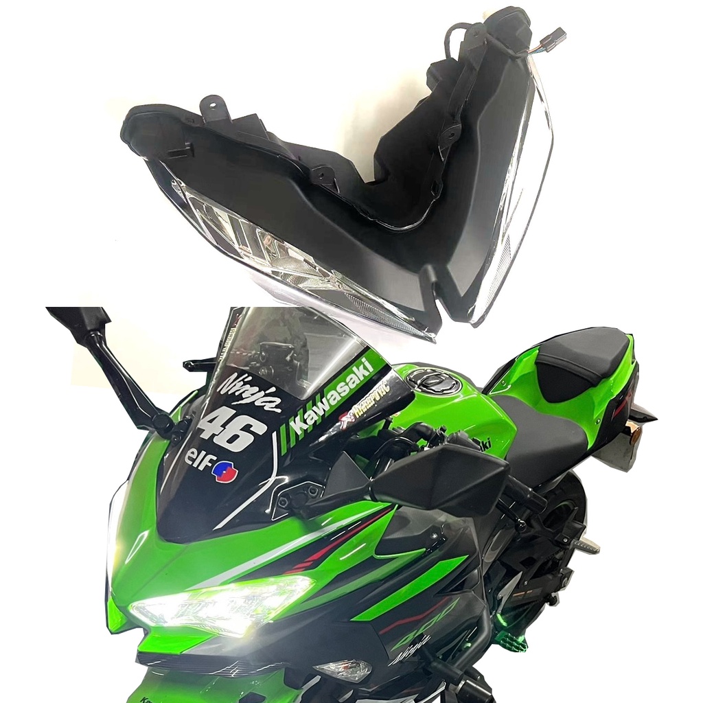 พร้อมส่ง ไฟหน้า LED 22 ดวง สําหรับ Kawasaki Ninja 400 Ninja400 18 19 20 ...