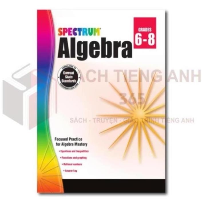 [เบอร์ใหญ่] Spectrum - Algebra - เกรด 6-8 - ขนาด A4 สี | Shopee Thailand