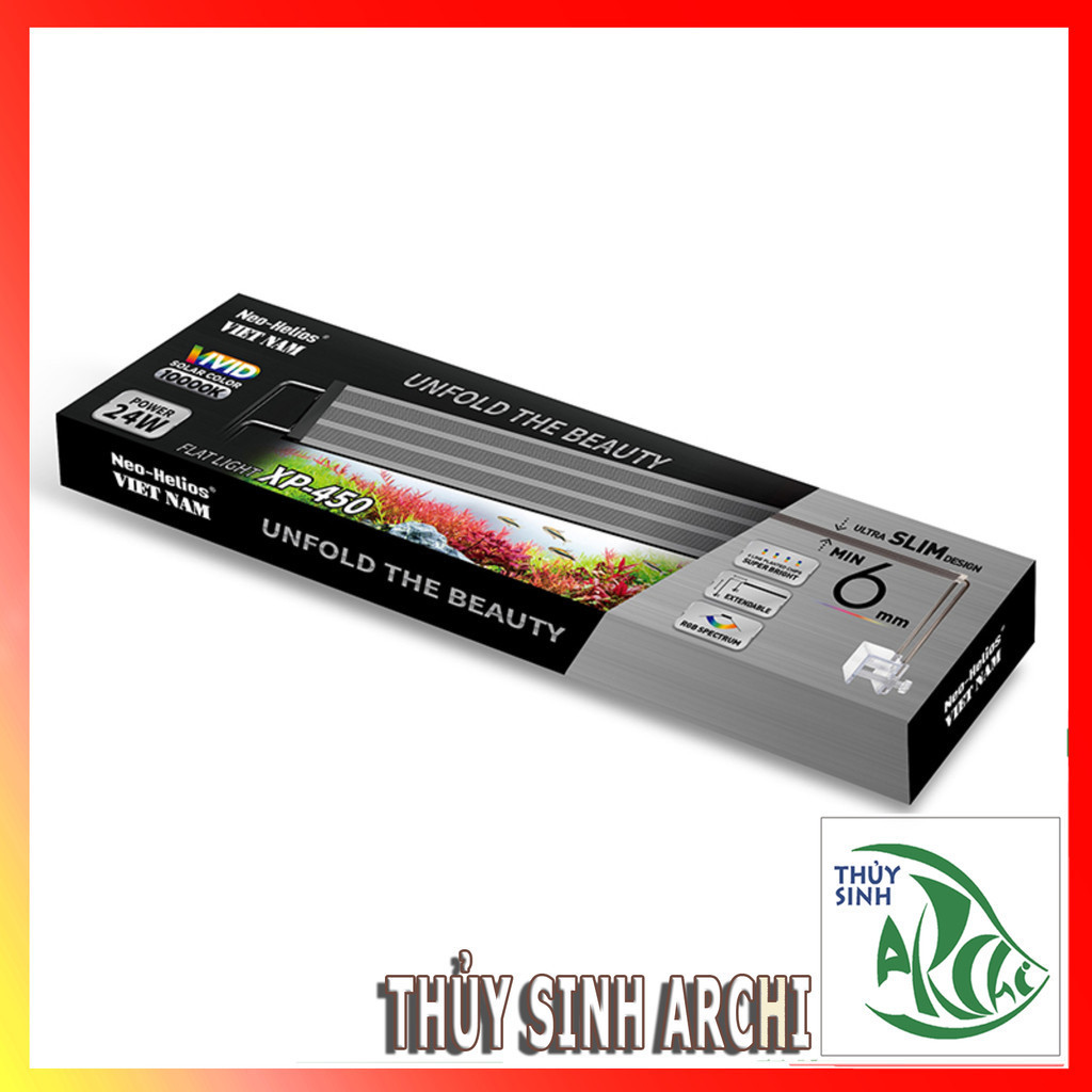 Neo-helios Flat Light Solar XP-300 XP-450 XP-600 - RGB PRO LED Fish Red ...