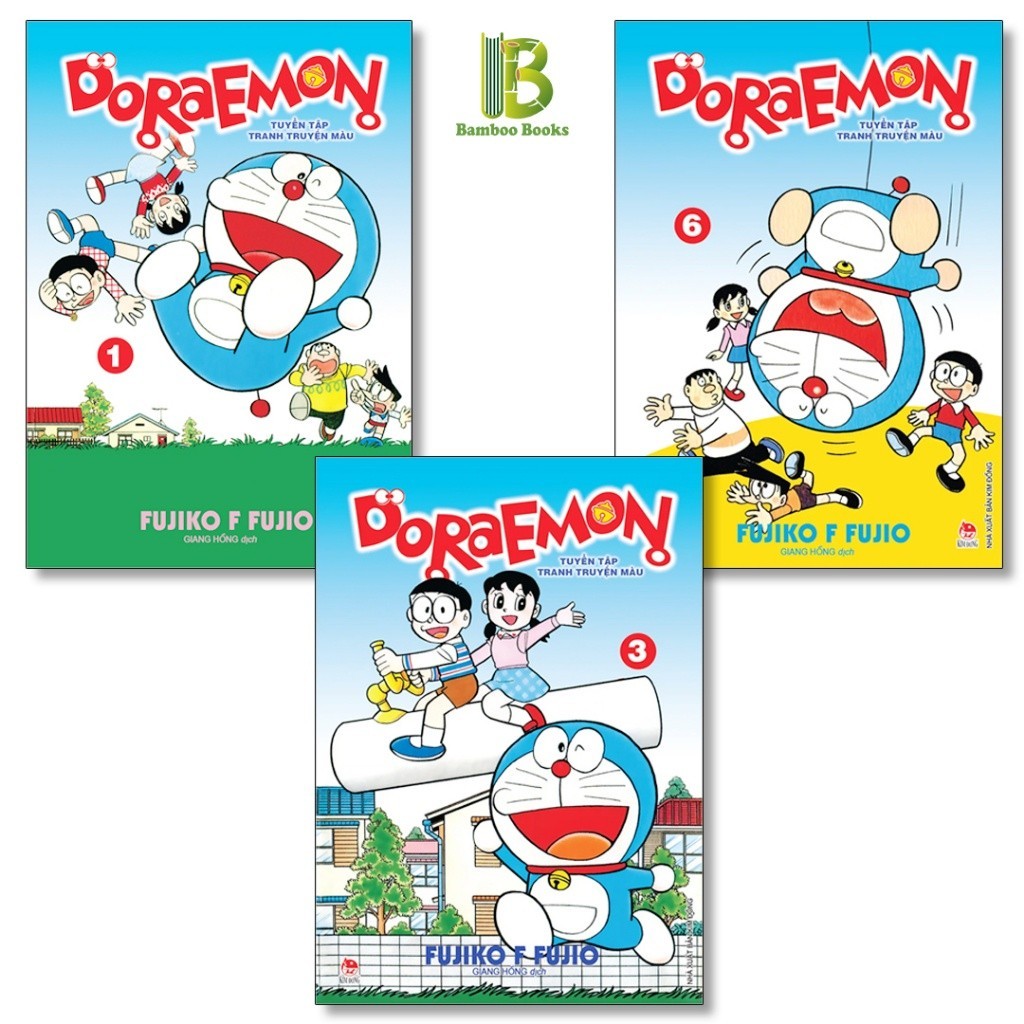 เรื ่ องราว - คอลเลกชันการ ์ ตูนสีโดราเอมอน - ชุดเต ็ ม 6 ตอน - Fujiko Fujio - Kim Dong | Shopee ...