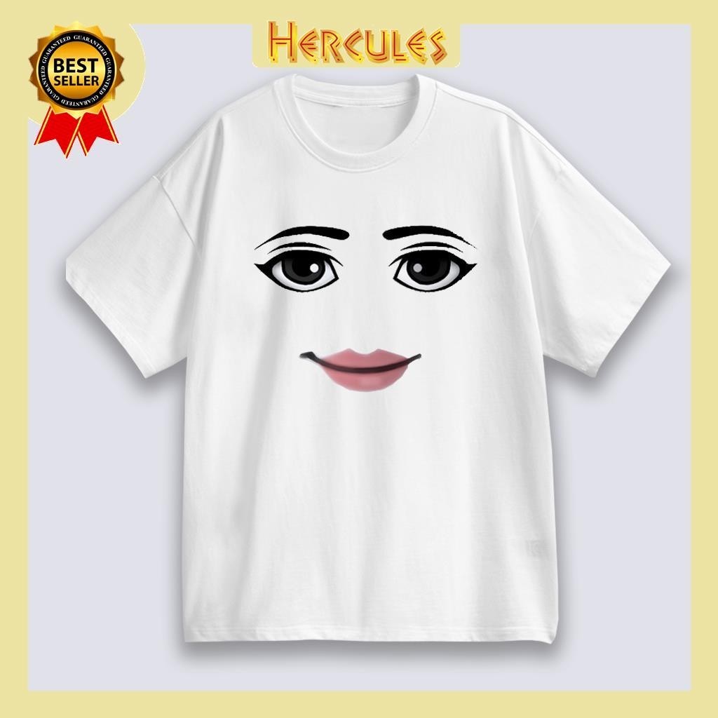 เสื้อยืดสีขาวคอลเลกชั่นเท่ๆ พิมพ์ลาย Roblox Face ทุกขนาด | Shopee Thailand