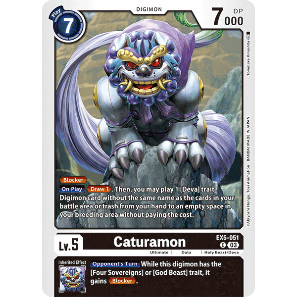 Digimon Card EX5-051 - Caturamon - Digimon - Common | Shopee Thailand