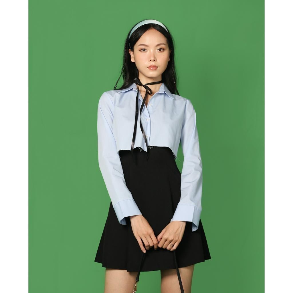 เสื้อเชิ้ต Dalla Blue - แขนยาว (SM06) เสื้อครอป Necta | Shopee Thailand