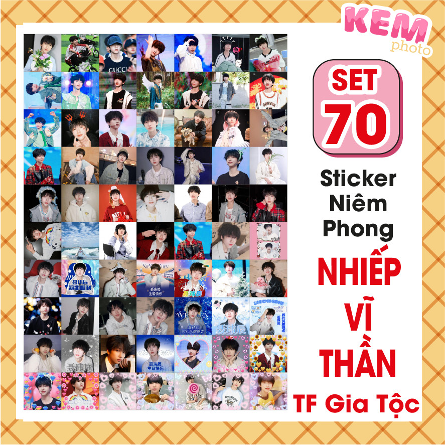 ชุดสติ๊กเกอร์ปิดผนึก 70 ชิ้น SPIRITS - NIE WEI CHEN - TF FAMILY - Cut ...