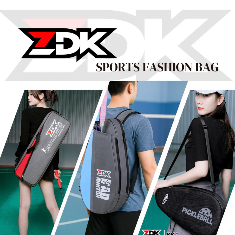 ZDK กระเป๋ากีฬาสําหรับไม้แบดมินตัน, ลูกดอง, กระเป๋าเทนนิส, ไม้ ...