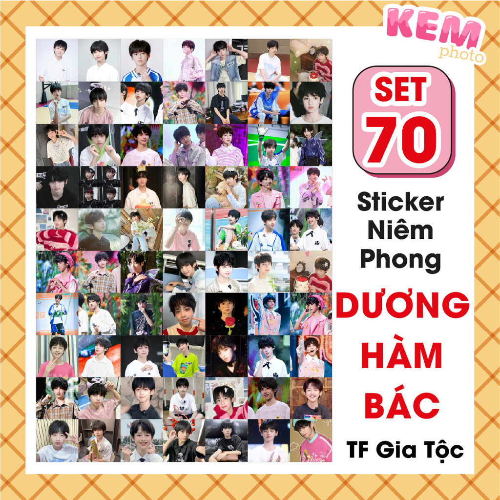 ชุดสติ๊กเกอร์ซีล 70 ชิ้น DUONG HAM BAC - YANG HANBO - TF FAMILY - ตัด ...