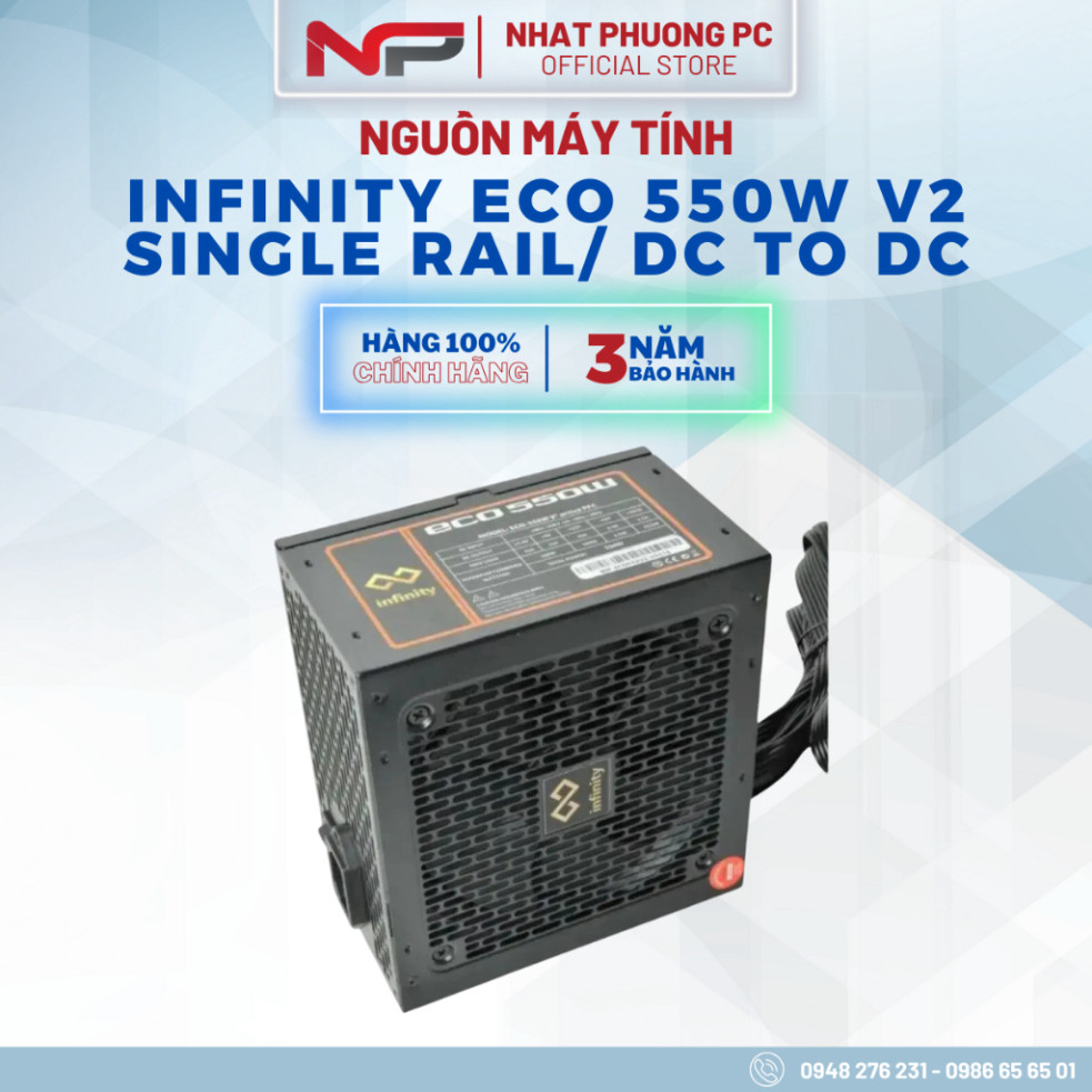 Power INFINITY ECO 550W V2 SINGLE RAIL/ DC เป็น DC / ประสิทธิภาพ 85% ...