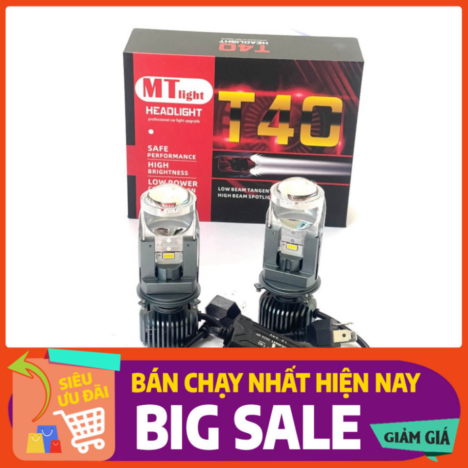 Mini T40 60W ไฟหน้า Led ทรงกลม Bi-S พร้อมฐาน H4 สําหรับรถยนต์และรถ ...
