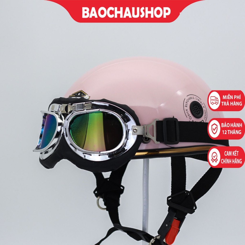 หมวกกันน็อค HP ของแท้ 03B Pilot Goggles Half Helmet - Bulldogshop ...