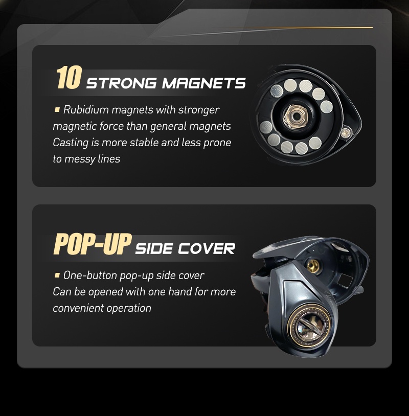 Seasir REPEATER รอกคันเบ็ดตกปลา คาร์บอน ทองเหลือง น้ําหนักเบา 179 กรัม สําหรับตกปลาช่อน เบส ไพค์ ...