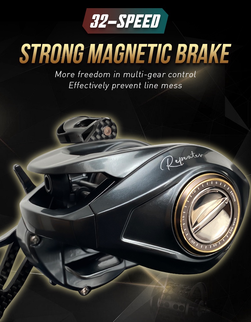 Seasir REPEATER รอกคันเบ็ดตกปลา คาร์บอน ทองเหลือง น้ําหนักเบา 179 กรัม สําหรับตกปลาช่อน เบส ไพค์ ...